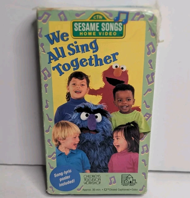 SESAME STREET - We All Sing Together (VHS, 1993) Sesame Songs £9.82 ...