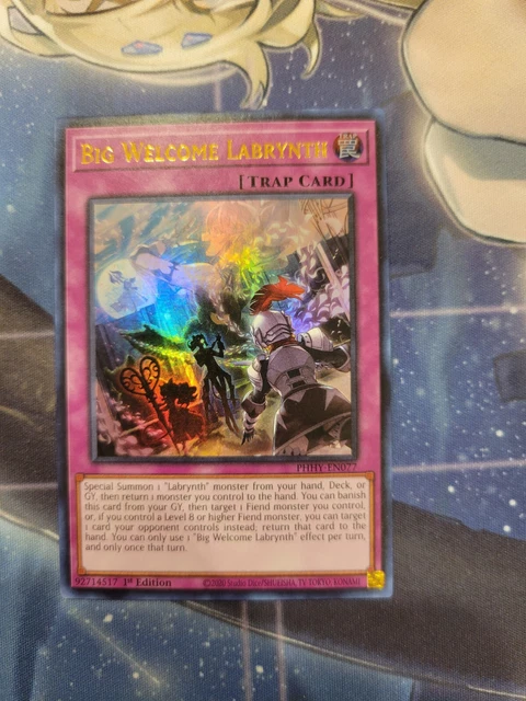 YUGIOH BIG WELCOME Labrynth - PHHY-EN077 - Ultra Rare 1st Edition $19.99 - PicClick CA