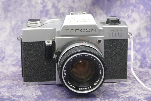 TOPCON AUTO 100 35 mm reflex avec objectif Topcor UV 53 mm f2 EUR 22,15 ...
