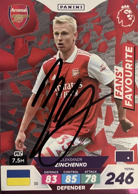 PREMIER LEAGUE ADRENALYN XL PLUS 2023 Oleksandr Zinchenko Arsenal ...