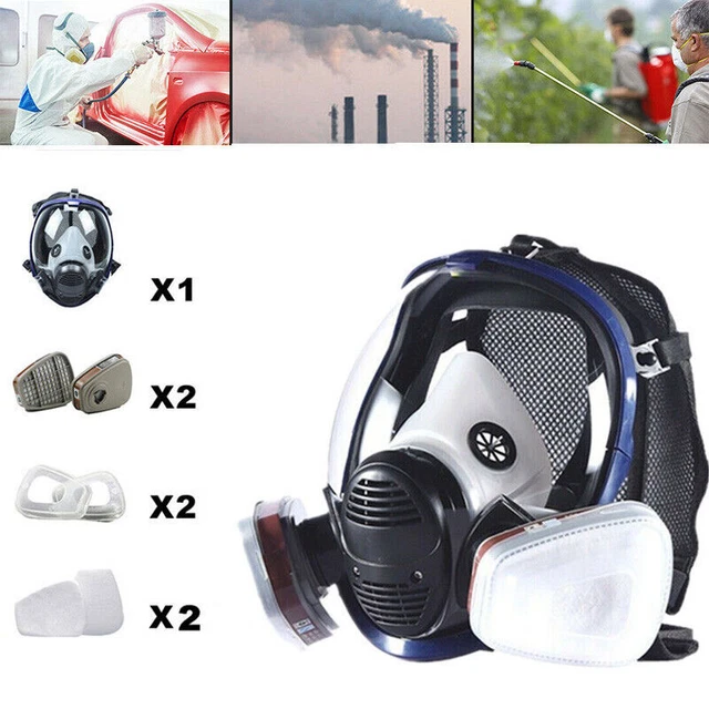 7 IN 1 6800 Full Face Gas Mask Respirator For Spraying Painter Auto Car ...