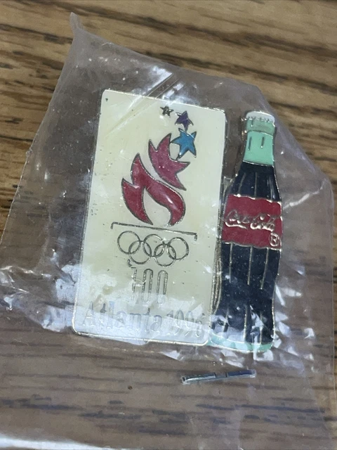 COCA COLA OLYMPICS Lapel Pin Atlanta 1996 Coca-Cola Bottle Pin ...
