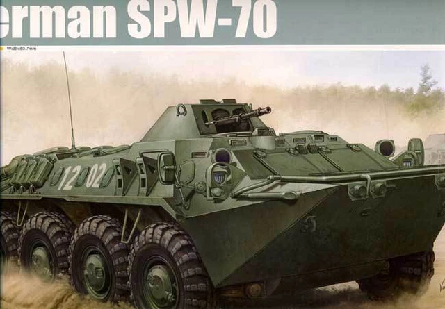 TRUMPETER - GERMAN SPW-70 wheel armor troop transporter model kit - 1: ...
