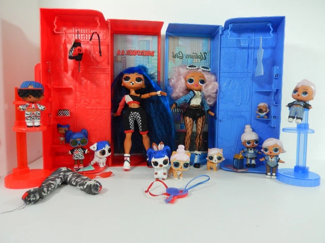 LOL OMG AMAZING Surprise Dolls Set DOWNTOWN + UPTOWN Girl Family + Pets ...