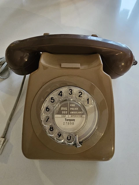 VINTAGE GREY GPO Rotary Dial Telephone £26.70 - PicClick UK