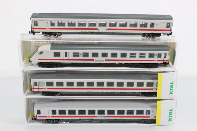 MINITRIX SPUR N 15810, 15828, 2 x 15829 DB IC Abteilwagen Steuerwagen ...