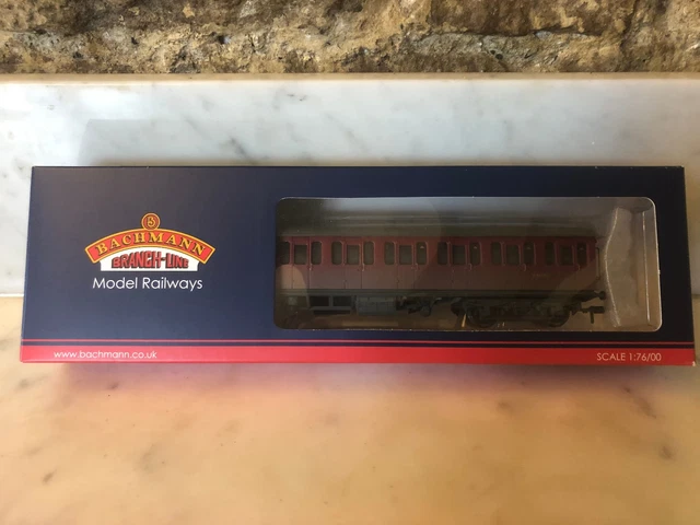 BACHMANN 34-608 MK1 SUBURBAN 2nd OPEN BR MAROON COACH WEATHERED BOXED MINT £29.80 - PicClick UK