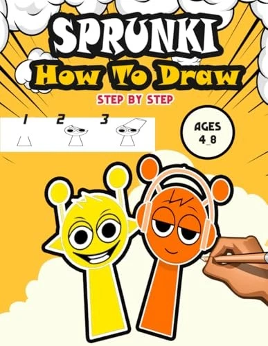 HOW TO DRAW Sprunki: Activity Book Drawing Sprunki's Character and ...