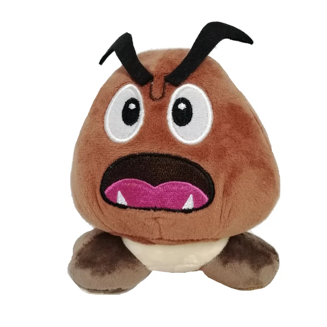GOOMBA OPEN MOUTH Super Mario Bros Plush Toy Stuffed Animal Figure Doll ...