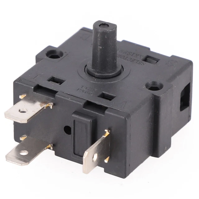 LONG LASTING 3 Pin 5Pin Rotary Switch Selector for Electric Room Heater ...
