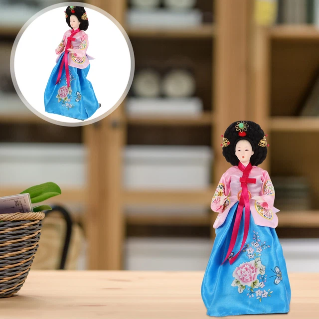 KOREAN HANBOK FIGURE Korean Hanbok Doll Figurine Koreann Traditional ...