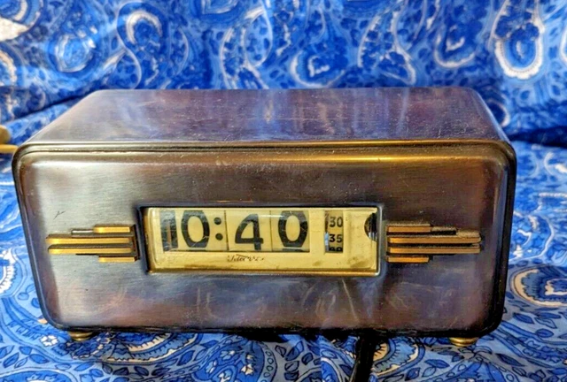 TELECHRON DIGITAL CLOCK ca 1945 Model 8B23 "The Register" Last ...
