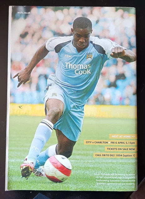 MANCHESTER CITY V Chelsea 14/3/2007 Barclays Premiership BRAND NEW. £1. ...
