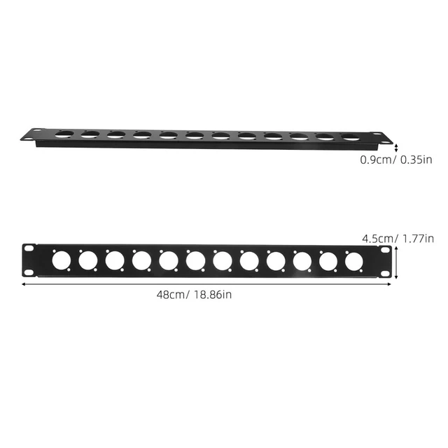 AUDIO PATCH PANEL Rack Mount - Cable Organizer - Desk Rack Cord ...