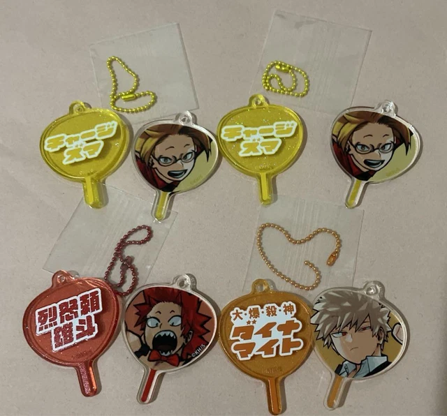 HEROAKA UCHIWA KEYCHAIN Collection Bakugo Kirishima Kaminari Katsumi ...