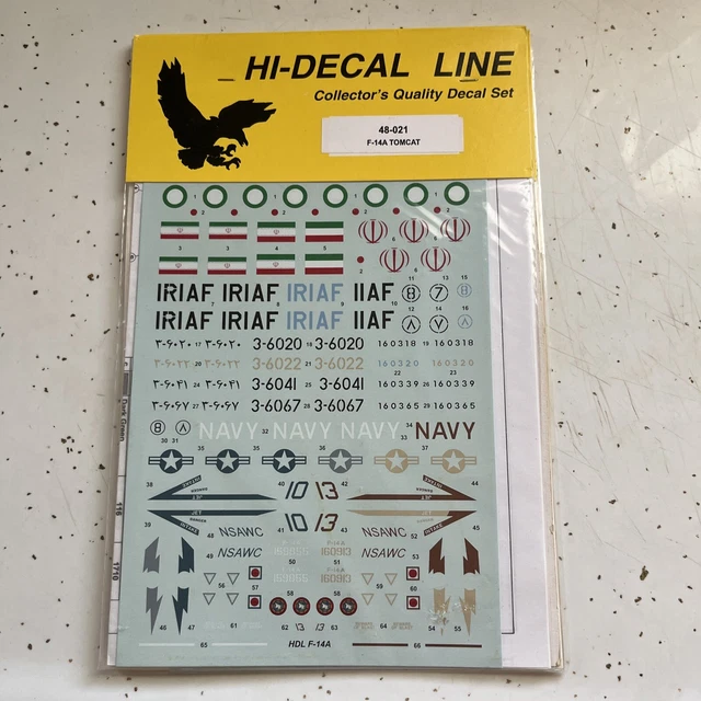 HI DECAL LINE 48-021 F-14A Tomcat $12.99 - PicClick