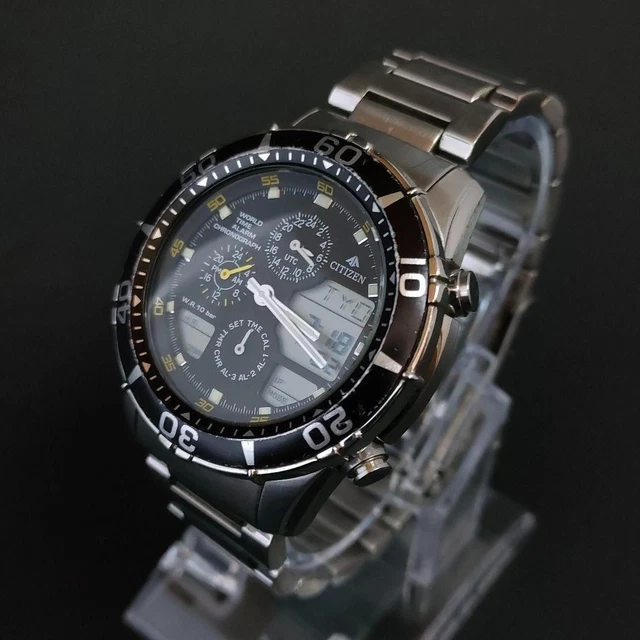 CITIZEN PROMASTER C300-T009603 Digi-Ana Chronograph Eco-Drive Solar ...