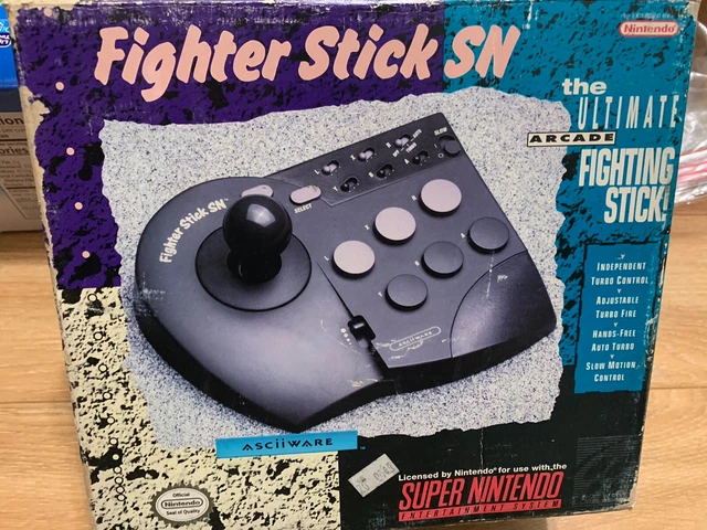 ASCIIWARE FIGHTER STICK SN Model 4920 for Super Nintendo Open Box $40. ...