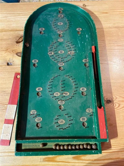 082A VINTAGE CHAD Valley Bagatelle game 1950s/60s - Needs attention £24 ...