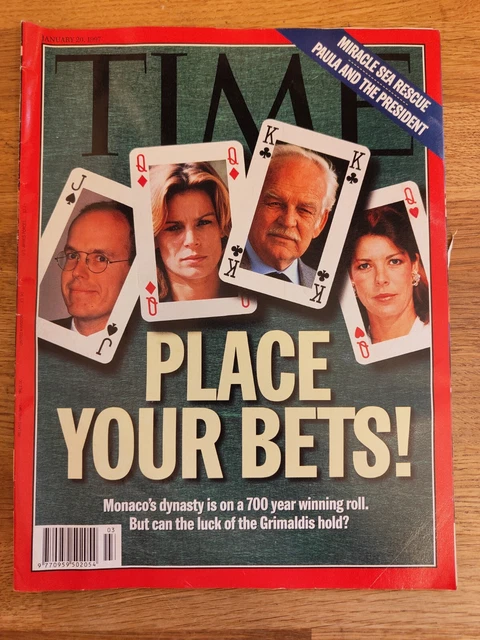 MAGAZINE - TIME Magazine January 1997 Grimaldis Monoco Family Dynasty £ ...