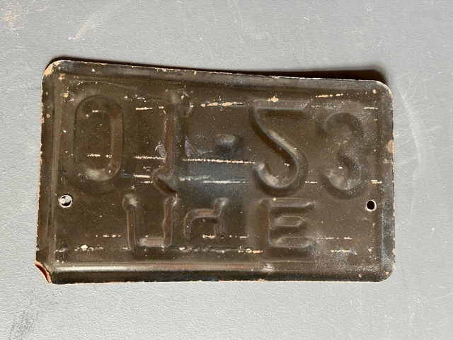 TRUCK LORRY PLATE 01 23 Vintage European Industrial Enamel Sign ...