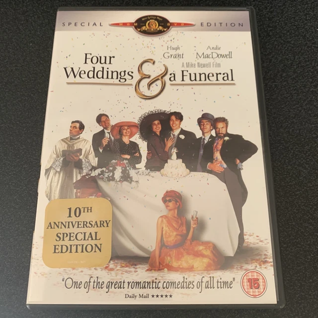 FOUR WEDDINGS AND a Funeral DVD 10th Anniversary Special Edition £5.14 ...