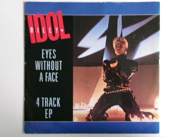 BILLY IDOL EYES Without A Face Ep Chrysalis Idolx 3 Generation X Pop ...