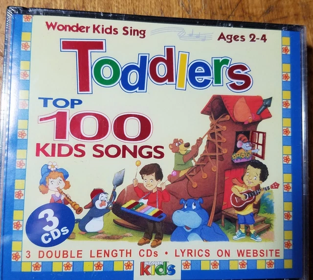 WONDER KIDS SING Toddlers Top 100 Kids Songs - Music 3CD New. Great fun ...