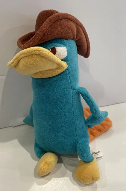 PERRY THE PLATYPUS Plush 12” Phineas and Ferb Disney Parks EUR 8,51 ...