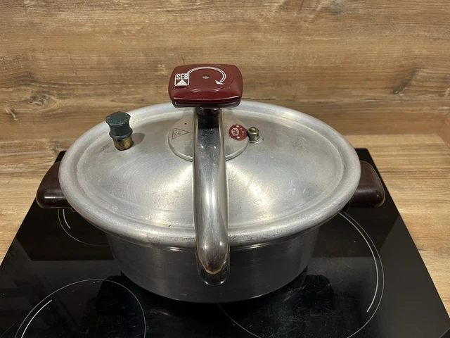 ANCIENNE COCOTTE MINUTE SEB 6L OVALE SERIE CO Alu Pur 99,5% CASSEROLE ...