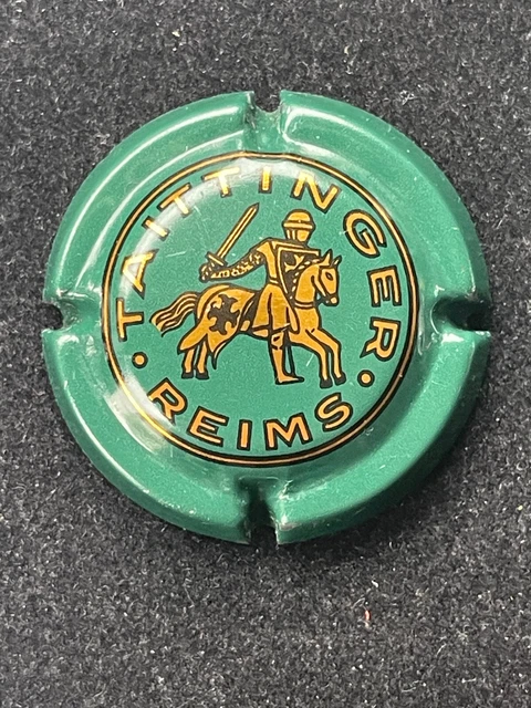 CAPSULE DE CHAMPAGNE "taittinger n°63 PD vert bouteille et or" côte de ...