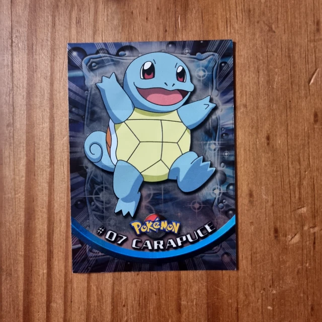 CARTE POKÉMON CARAPUCE #07 Holo / Foil - Série TOPPS 01 TV Animation ...