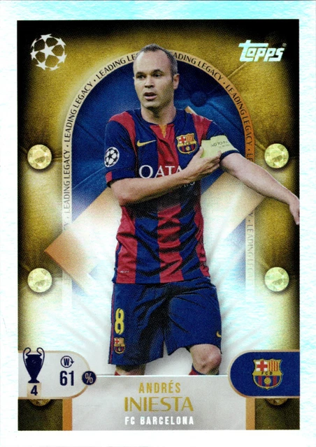 TOPPS CHAMPIONS LEAGUE 2025-26 2026 N.275Andres Iniesta Leading Legacy ...