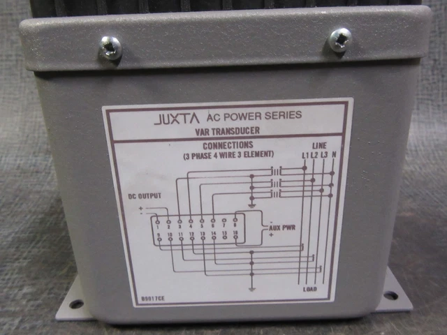 TRANSDUCTEUR YOKOGAWA JUXTA Var 120Vac / 5A 248965-540-Ahf-4-0-M 3 ...