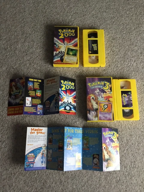 2000 POKÉMON THE Movie & Pokémon 3 VHS With Pokemon CCG Promo Cards ...