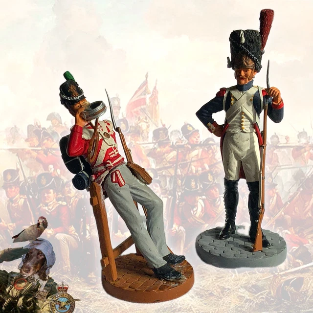 ALMOND SCULPTURES 90MM British Light Infantry/French Imperial Guard ...