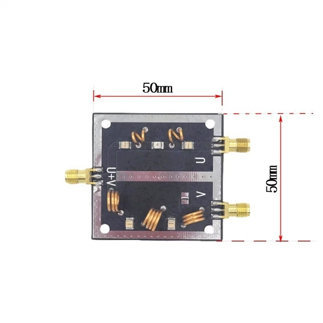 50MM UHF VHF Signal Combiner Splitter with LC Filter for SMA Interface ...