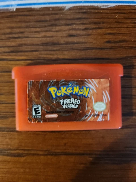 AUTHENTIC POKEMON FIRERED Game Only Nintendo Game Boy Advance GBA Fire ...