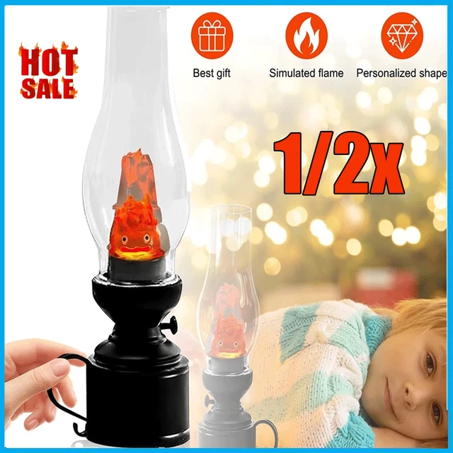 HOWL'S MOVING CASTLE Calcifer Night Light Desktop Lamp Anime Figure ...