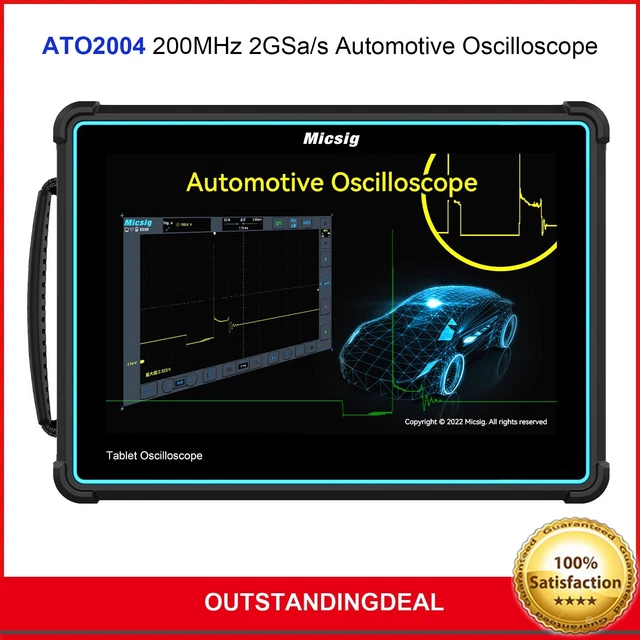 OSCILLOSCOPE AUTOMOBILE MICSIG ATO2004 200 MHz 2GSa/s 4CH avec écran ...
