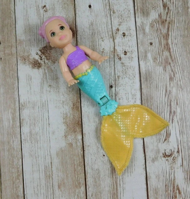 BARBIE DREAMTOPIA SURPRISE Mermaid Kelly Doll Purple Hair Blue Yellow ...