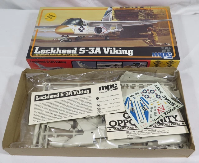 LOCKHEED S-3A VIKING 1/72 Scale Model Kit 1-4405 mpc 1982 $29.00 - PicClick