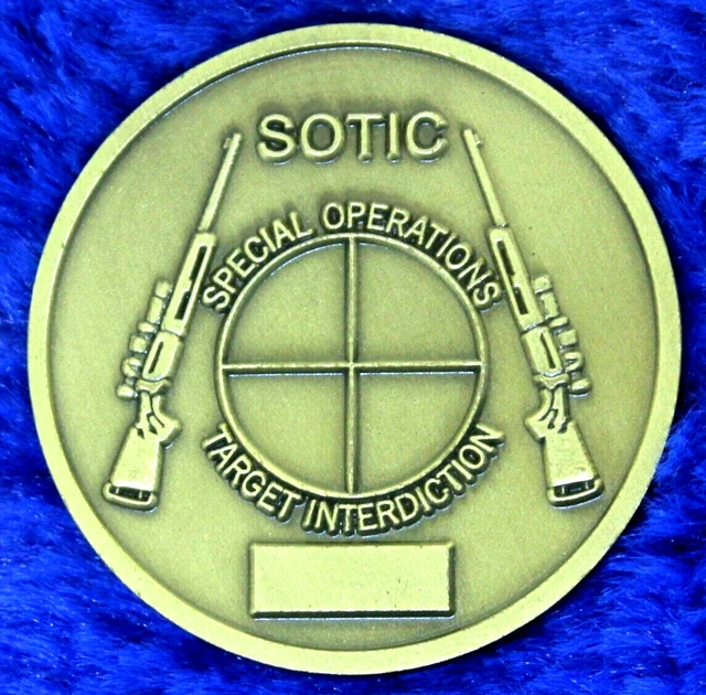 US ARMY SPECIAL Forces Operation Sniper Course SOTIC Challenge Coin PT ...