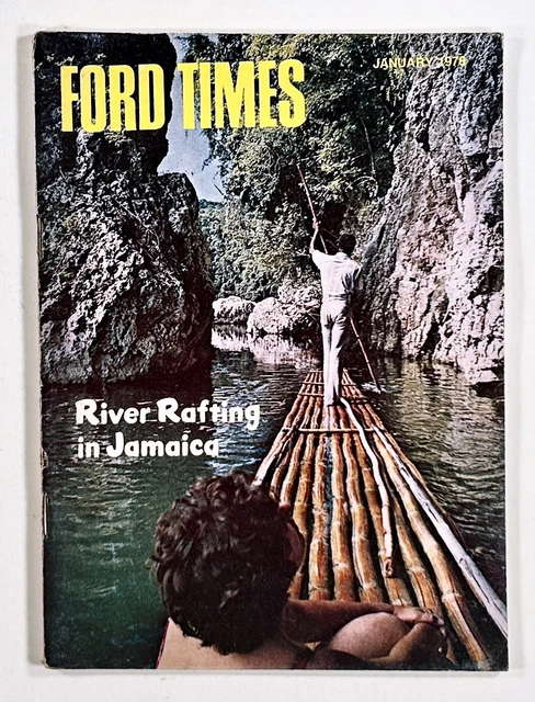 1978 JAN FORD TIMES Jamaica river rafting ADVERTISING CARD COLLECTING ...