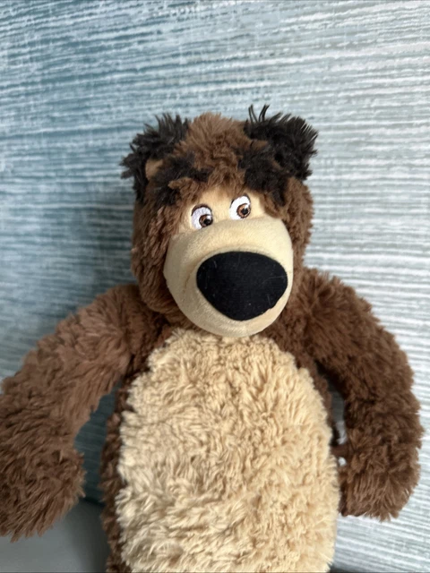 MASHA AND THE Bear - Bear Plush Soft Toy 15” tall brown cuddly £14.24 ...