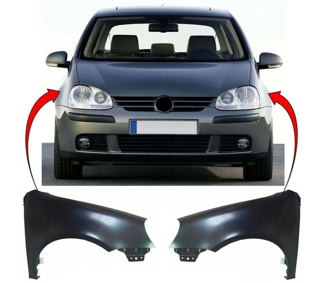 VW GOLF MK5 2004-2008 Front Wing Primed Pair Left & Right High Quality ...