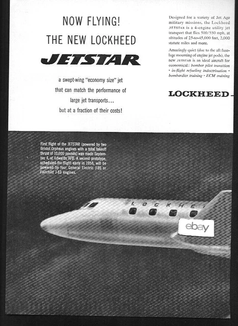 Lockheed Jet Aircraft FOR SALE! - PicClick UK