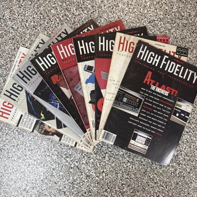 HIGH FIDELITY, THE Magazine, 9 x 1984 Bundle $102.22 - PicClick AU