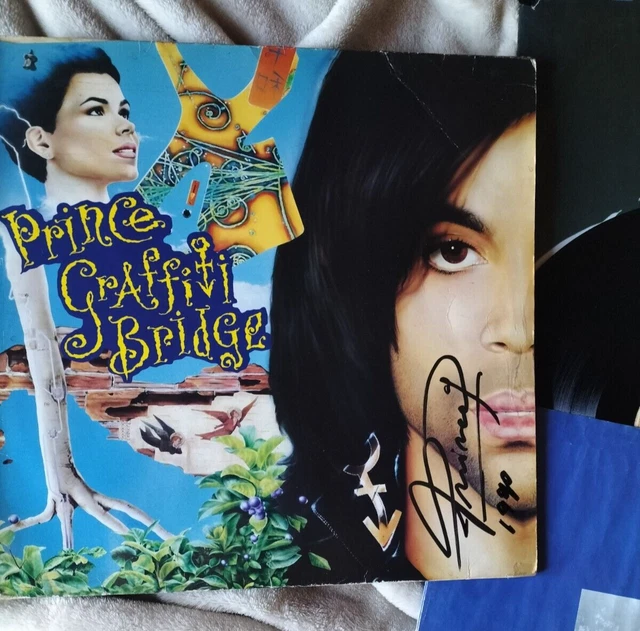 PRINCE-GRAFFITI BRIDGE 1990 genuine autographed autografato M/NM Vinyl ...