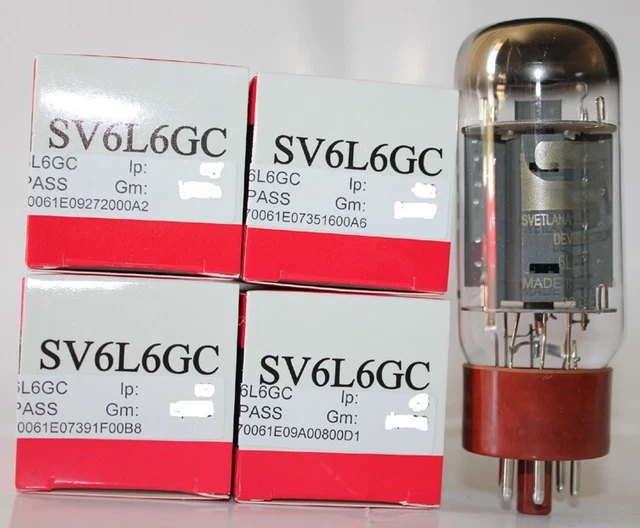 USINE PLATINE QUAD Assortis Svetlana 6L6GC Tubes, Tout Neuf en Boîte EUR 201,19 - PicClick FR